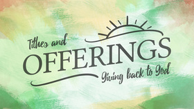 Tithes And Offering Background