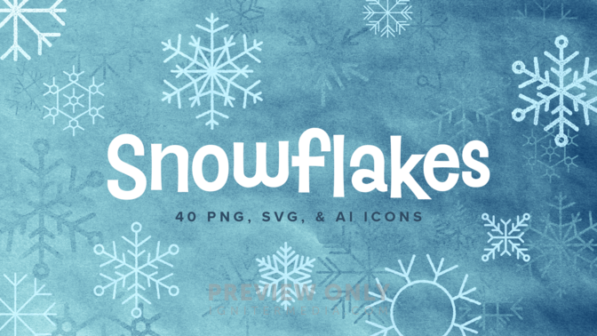 Snowflake Icons - Design Assets | Pearl